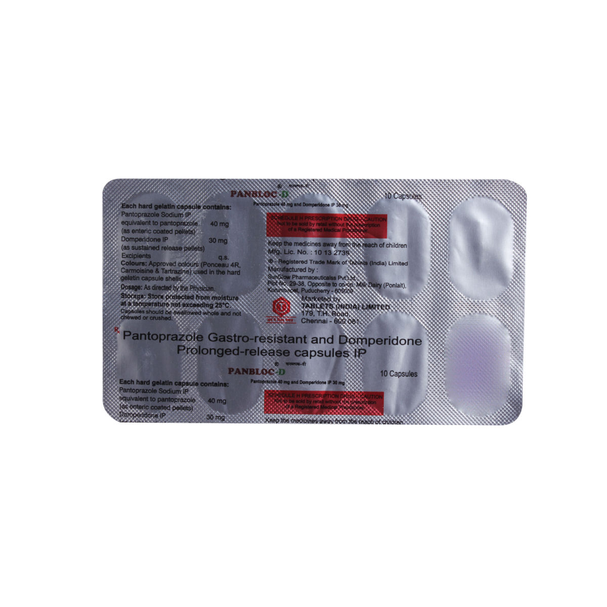 Panbloc D Capsule 10's Price, Uses, Side Effects, Composition - Apollo ...