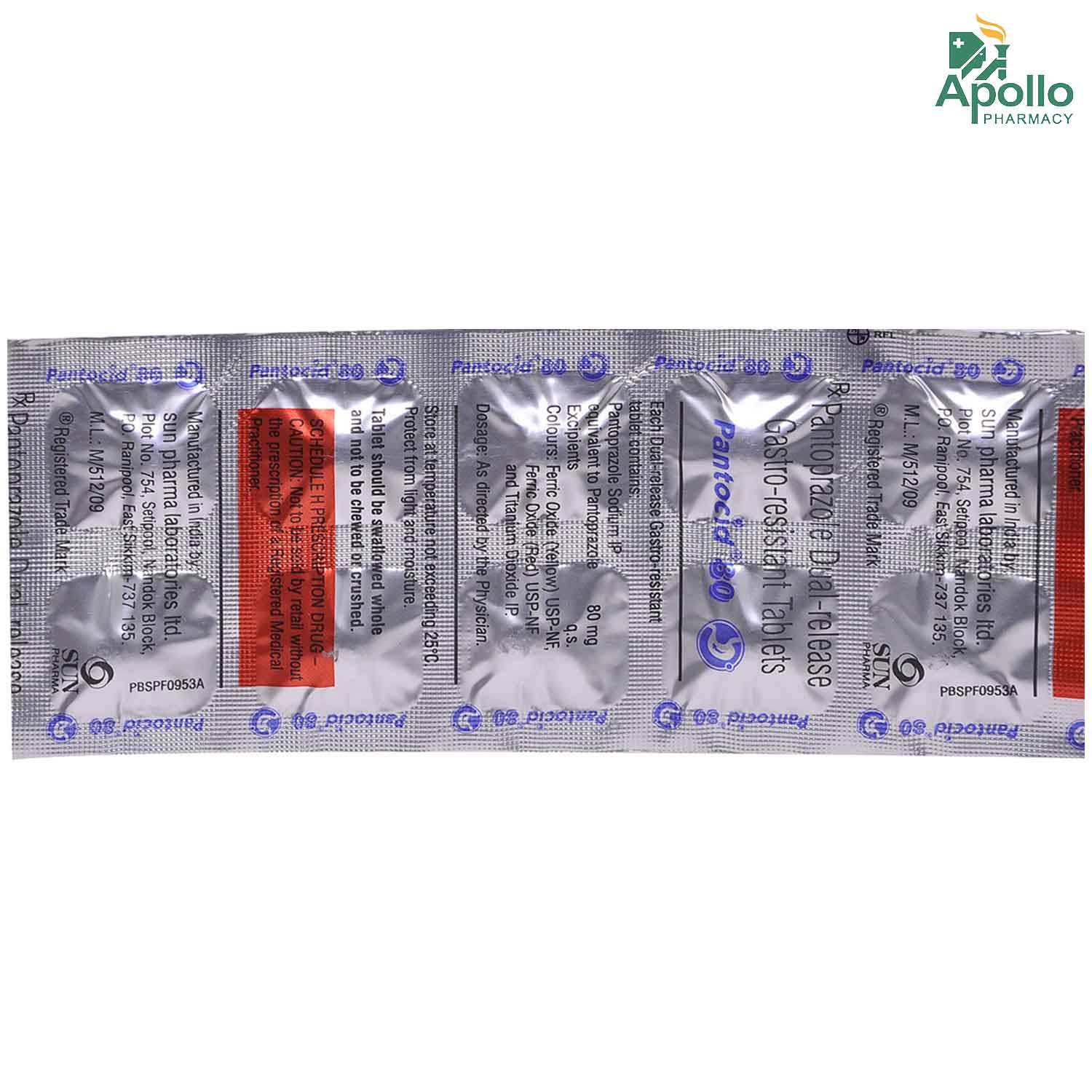 Pantocid 80 Tablet 10's Price, Uses, Side Effects, Composition - Apollo ...