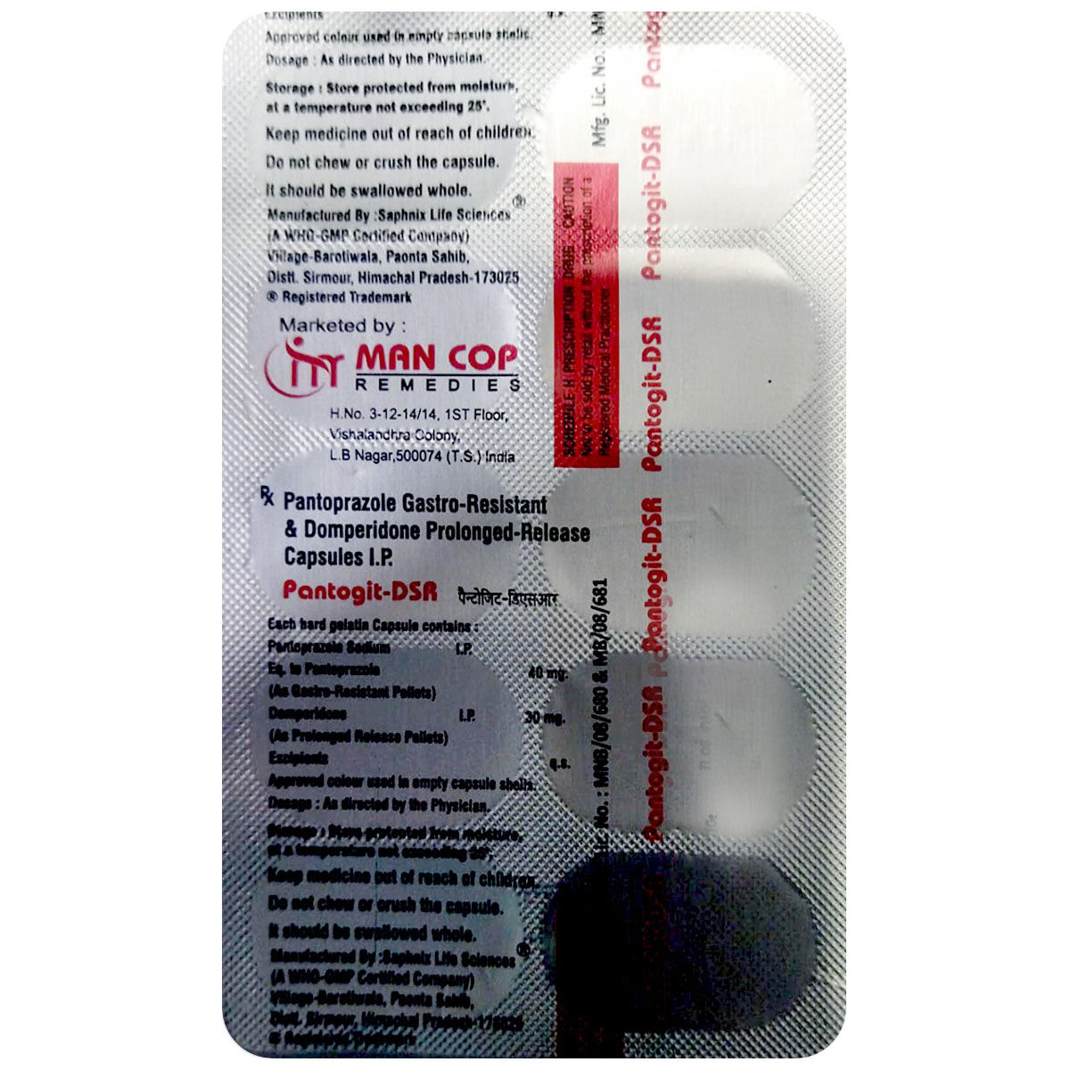 Pantogit-DSR Capsule 10's | Uses, Side Effects, Price | Apollo Pharmacy