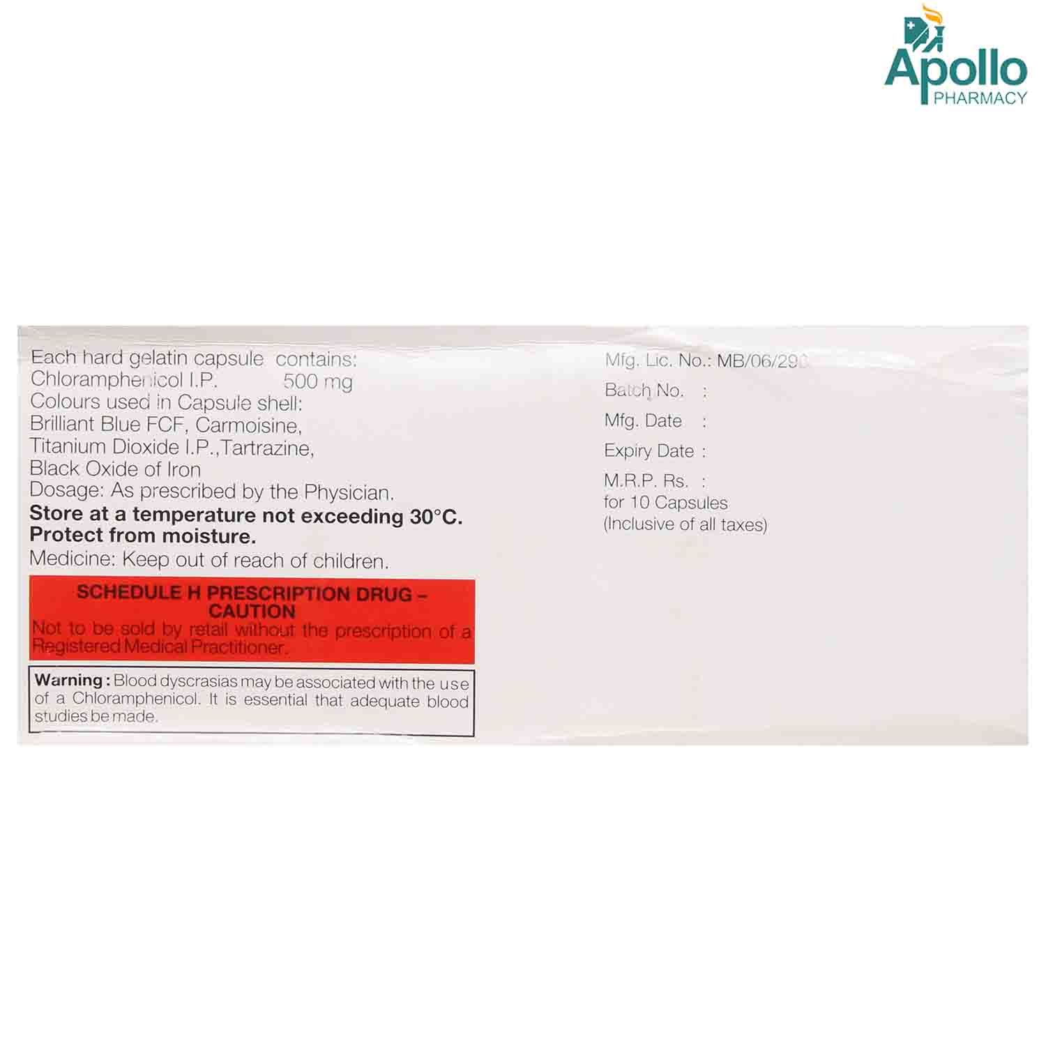 Paraxin 500 Capsule 10's Price, Uses, Side Effects, Composition ...