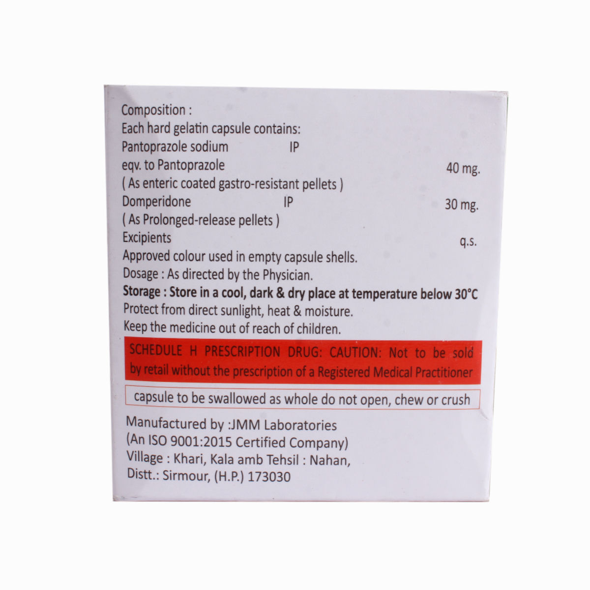 Paridon DSR Capsule 10's Price, Uses, Side Effects, Composition ...