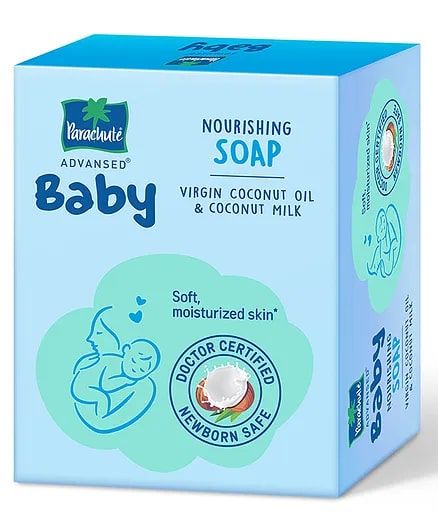 Buy Parachute Advansed Baby Nourishing Soap, 75 gm | 19 Minutes ...