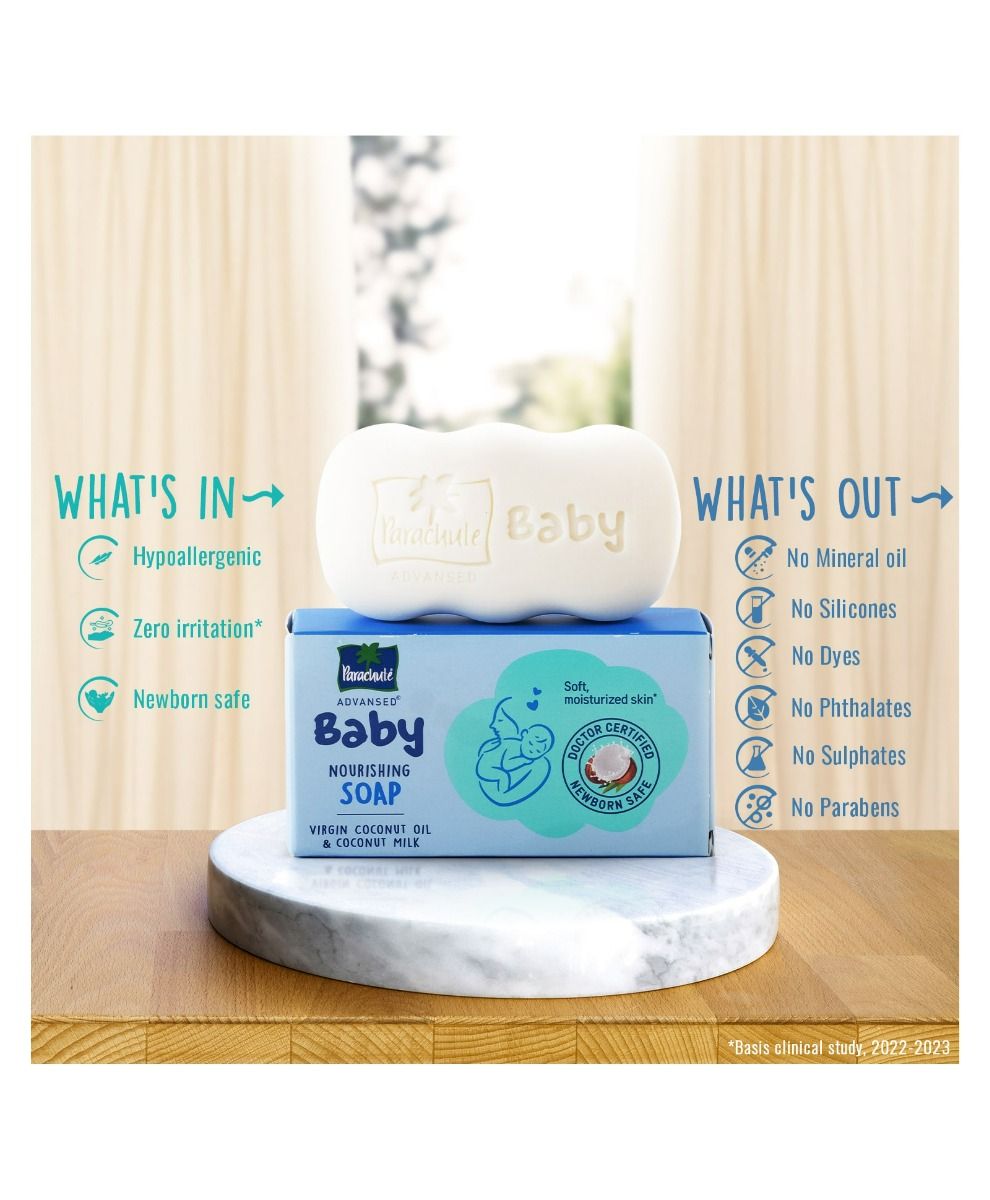 Parachute Advansed Baby Nourishing Soap, 75 gm Price, Uses, Side ...