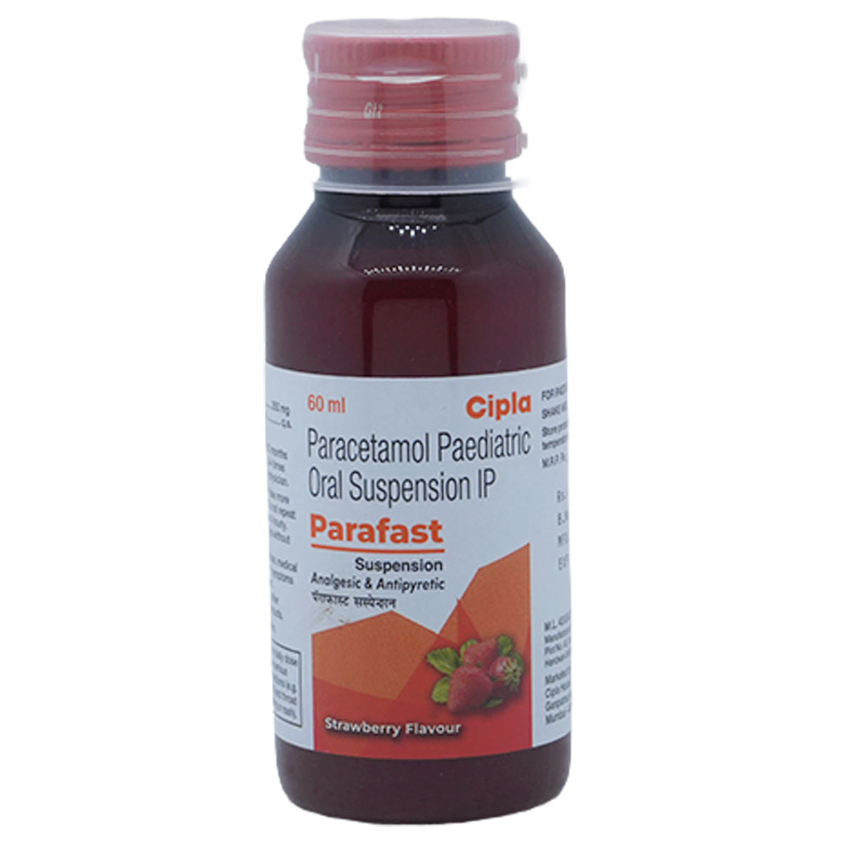 Buy Parafast-250 mg Strawberry Flavour Suspension | 19 Minutes Delivery ...