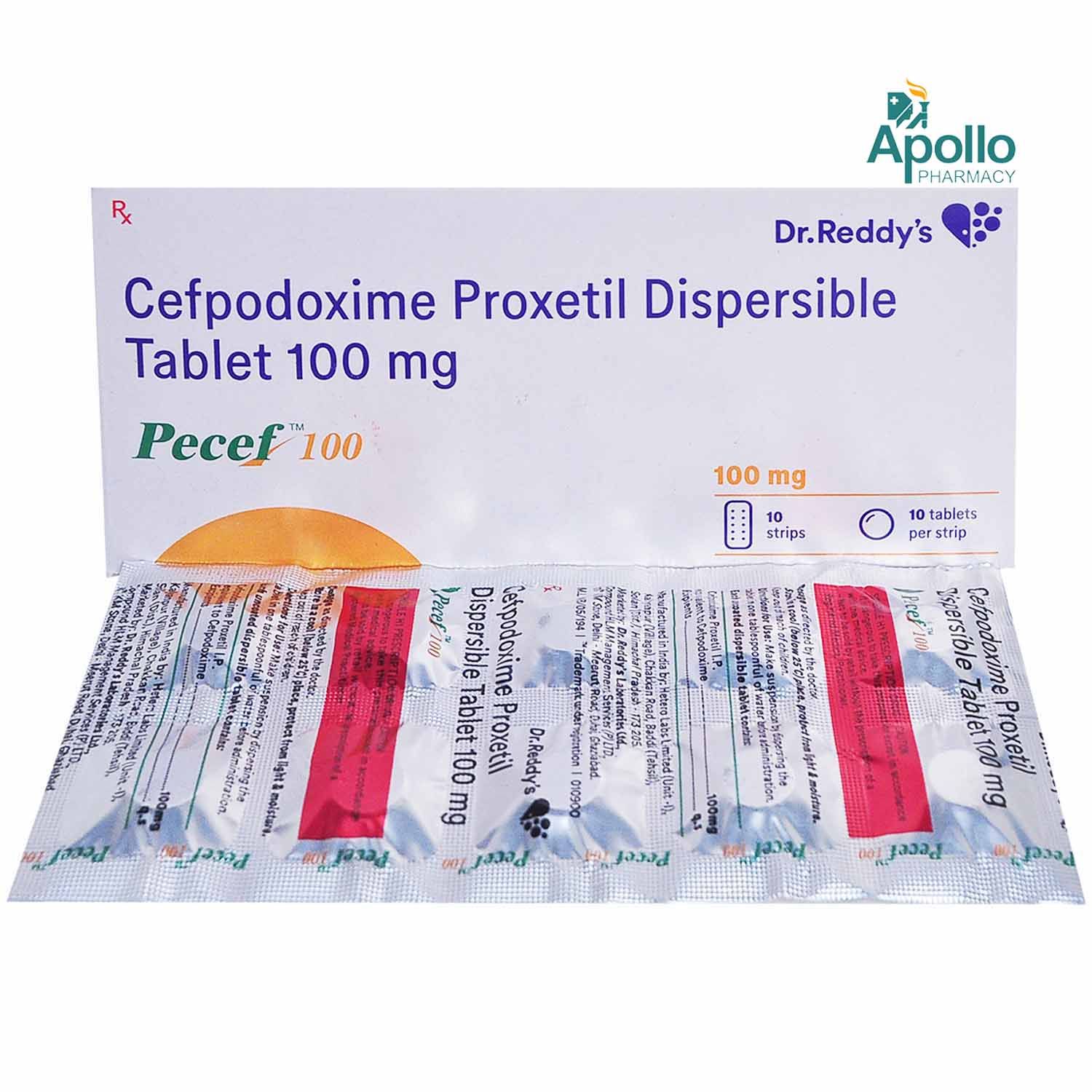 Pecef 100 mg Tablet 10's Price, Uses, Side Effects, Composition ...