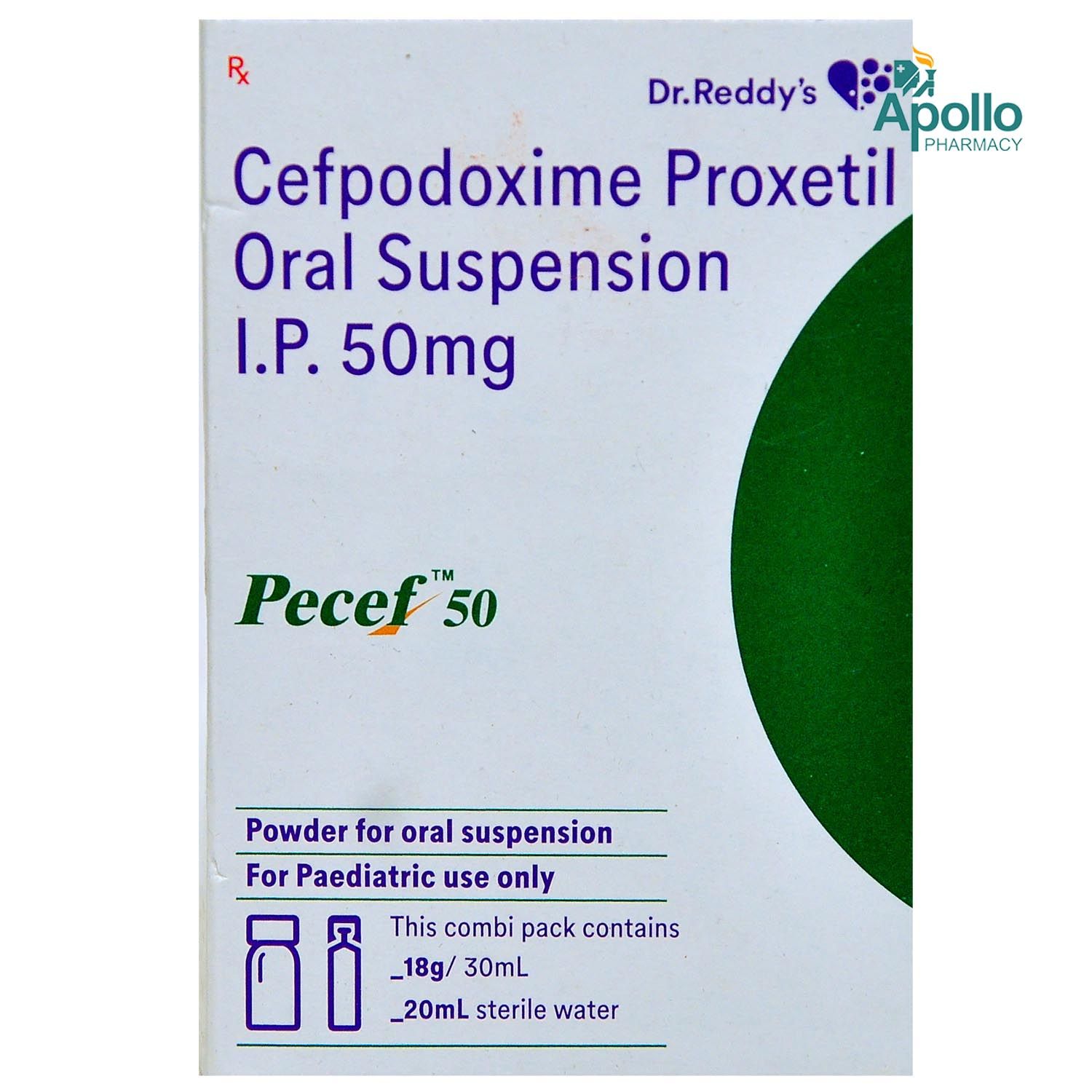 Pecef 50 Oral Suspension | Uses, Side Effects, Price | Apollo Pharmacy