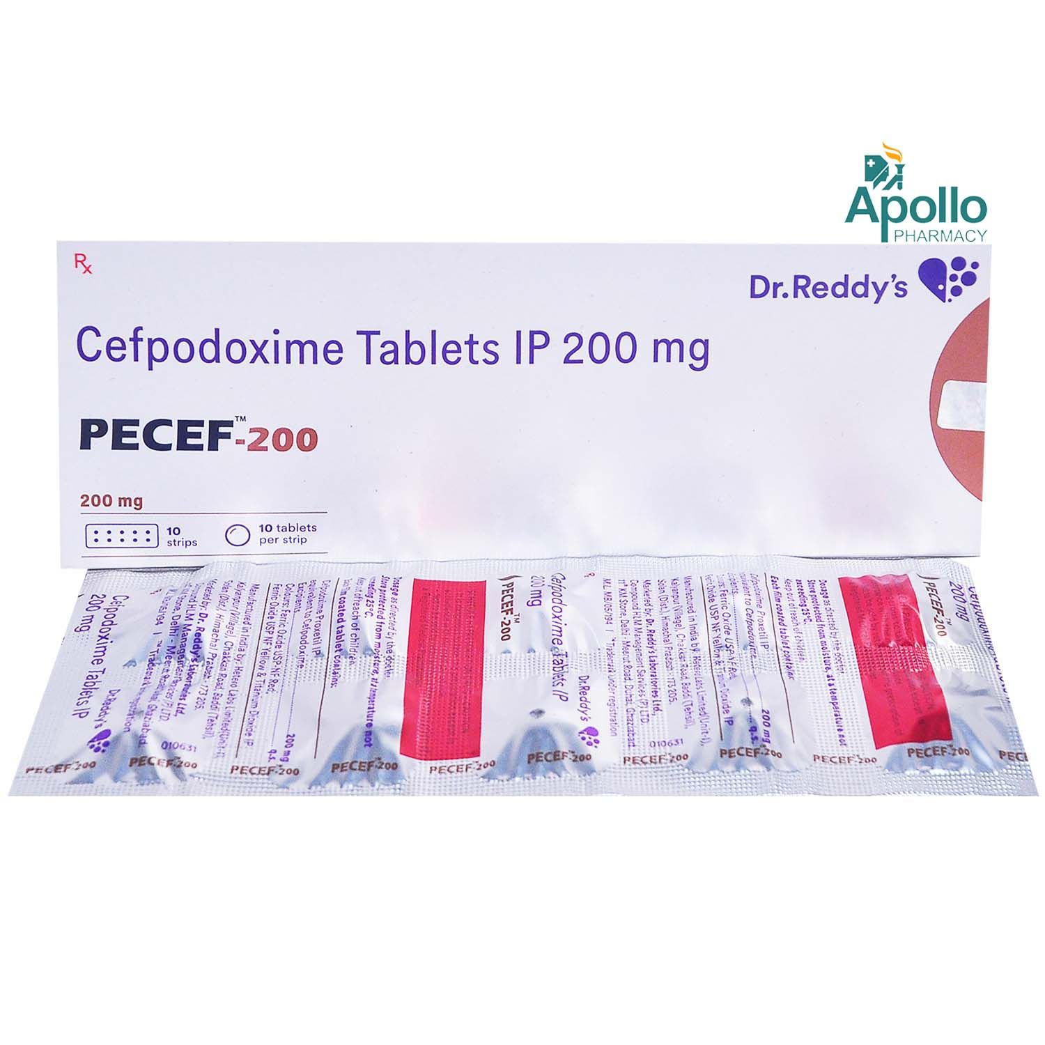 Pecef-200 Tablet 10's Price, Uses, Side Effects, Composition - Apollo ...