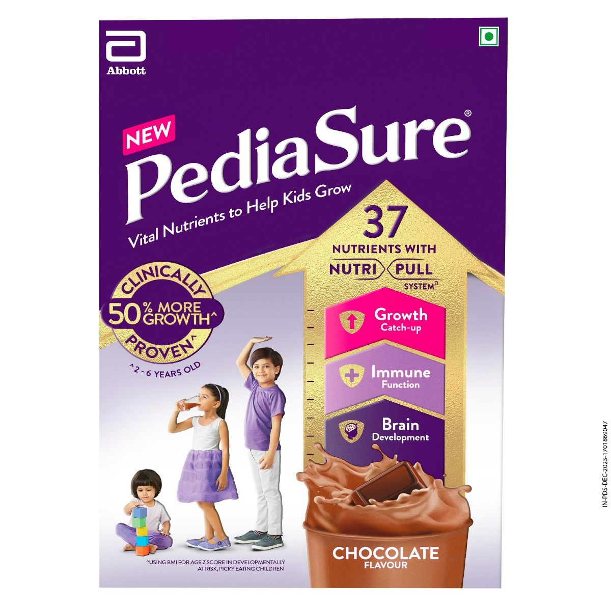 Buy Pediasure Chocolate Flavour Nutrition Powder for Kids Growth, 400 ...