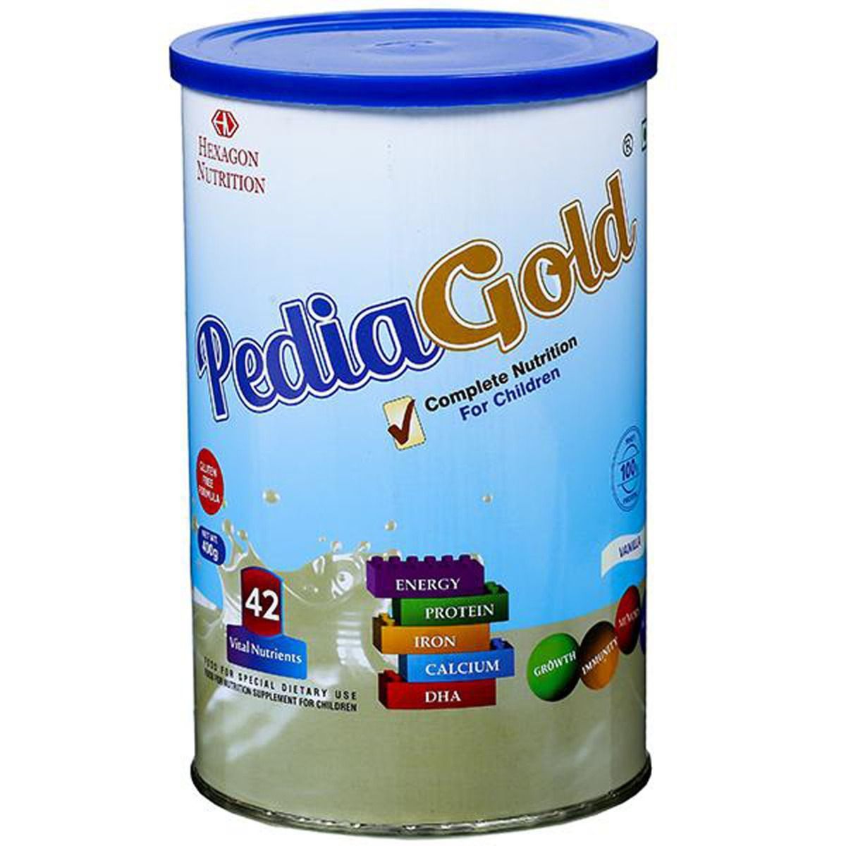 Pediagold Vanila Powder 400 gm Price, Uses, Side Effects, Composition ...