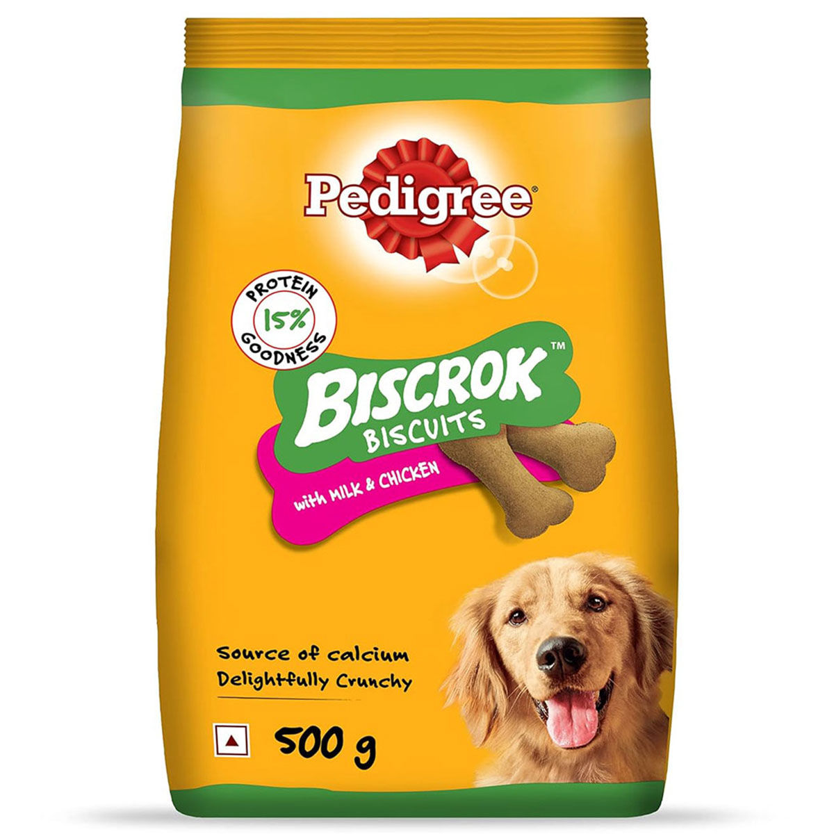 Buy Pedigree Biscrok Biscuits with Milk & Chicken Flavour Dog Treats ...