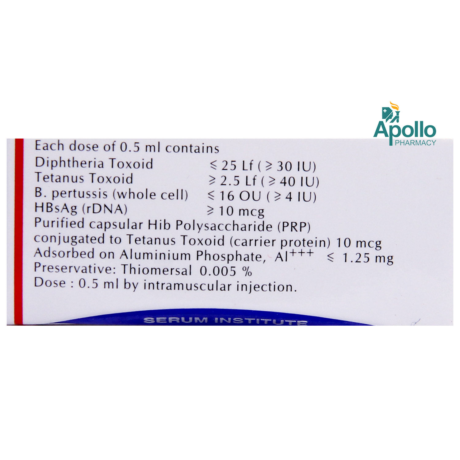 Pentavac Sd 0.5ml Vaccine Price, Uses, Side Effects, Composition ...