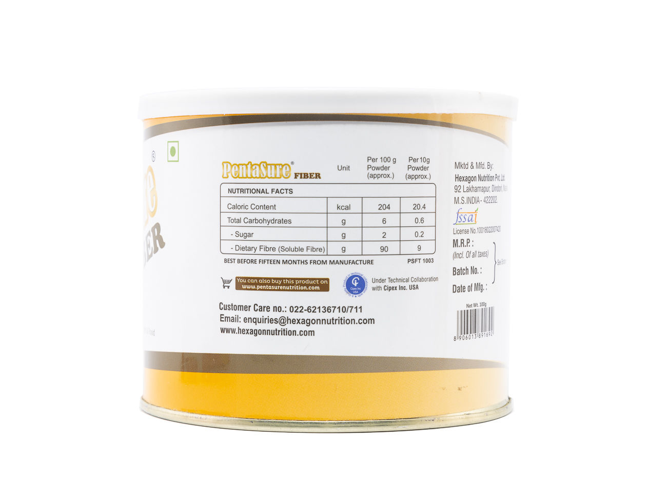 Pentasure Fiber Powder 100 gm Price, Uses, Side Effects, Composition ...