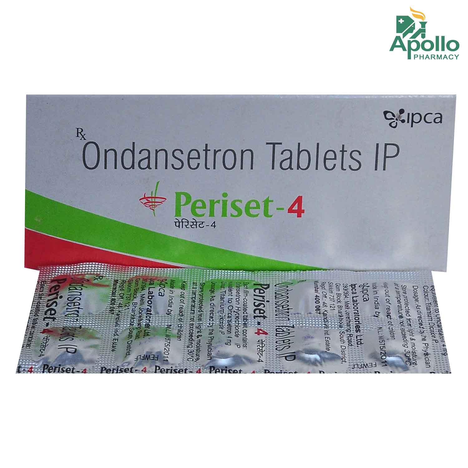 Periset 4 Tablet 10's Price, Uses, Side Effects, Composition - Apollo ...