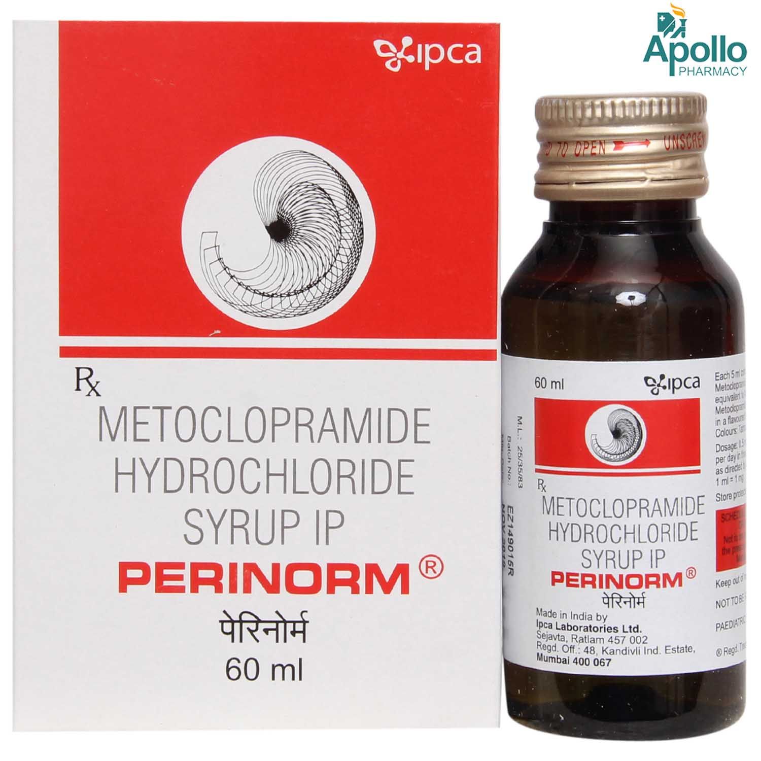 Perinorm Syrup 60 ml Price, Uses, Side Effects, Composition - Apollo ...