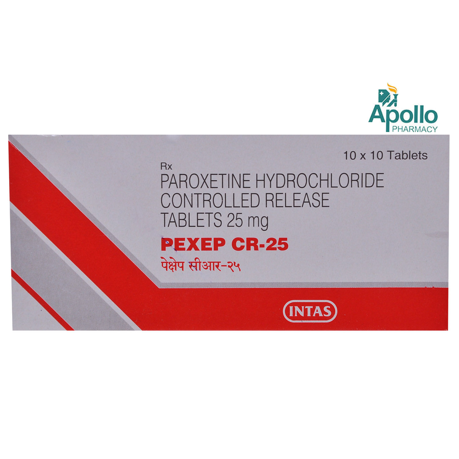 Pexep CR 25 Tablet 10's Price, Uses, Side Effects, Composition - Apollo ...