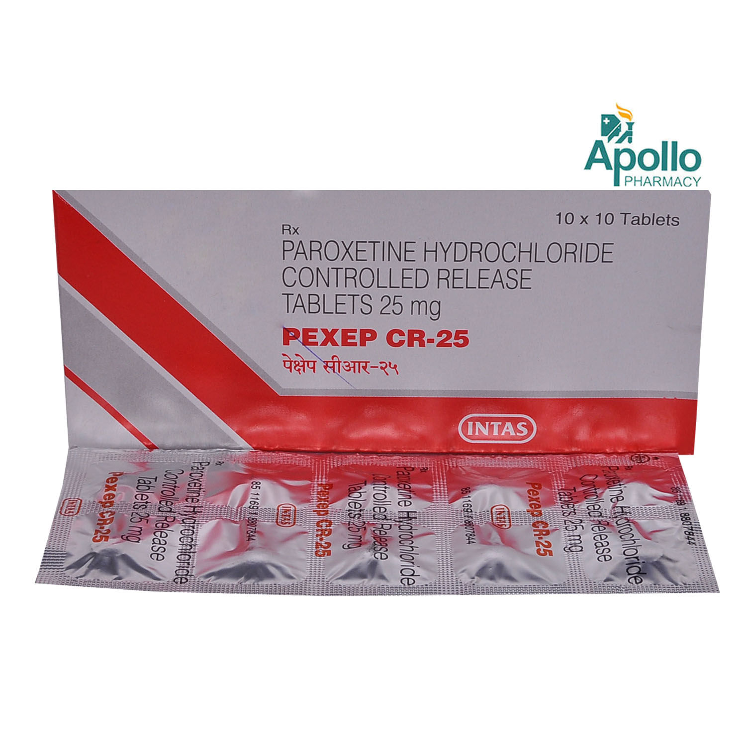 Pexep CR 25 Tablet 10's Price, Uses, Side Effects, Composition - Apollo ...