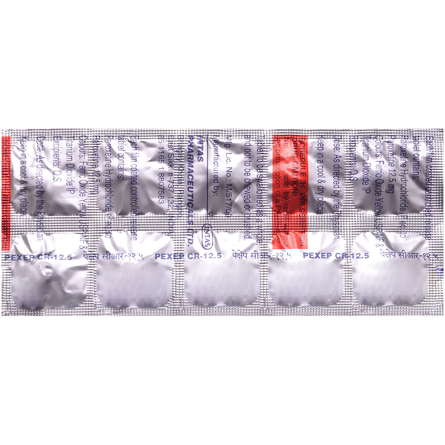 Pexep CR 12.5 Tablet | Uses, Side Effects, Price | Apollo Pharmacy