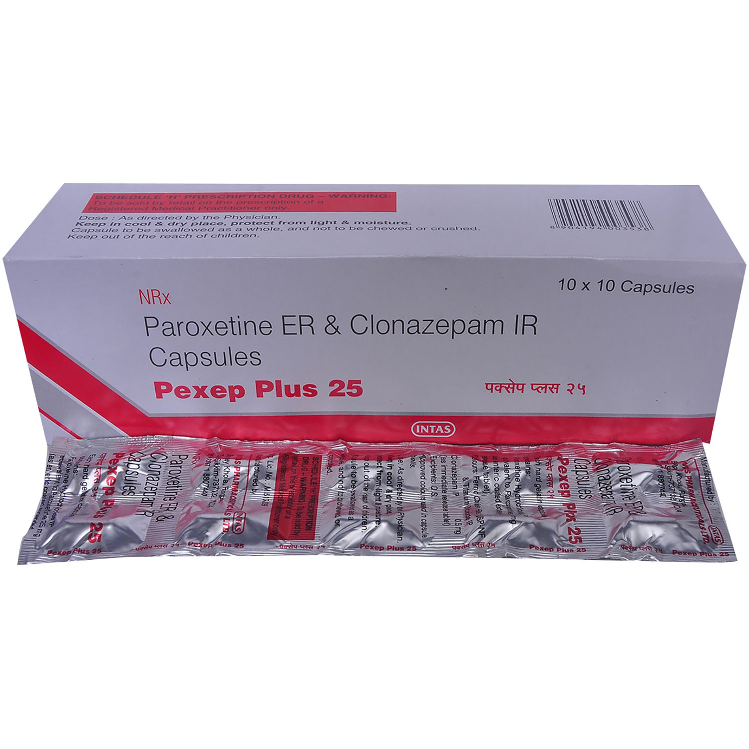 Pexep Plus 25 Capsule 10's Price, Uses, Side Effects, Composition ...