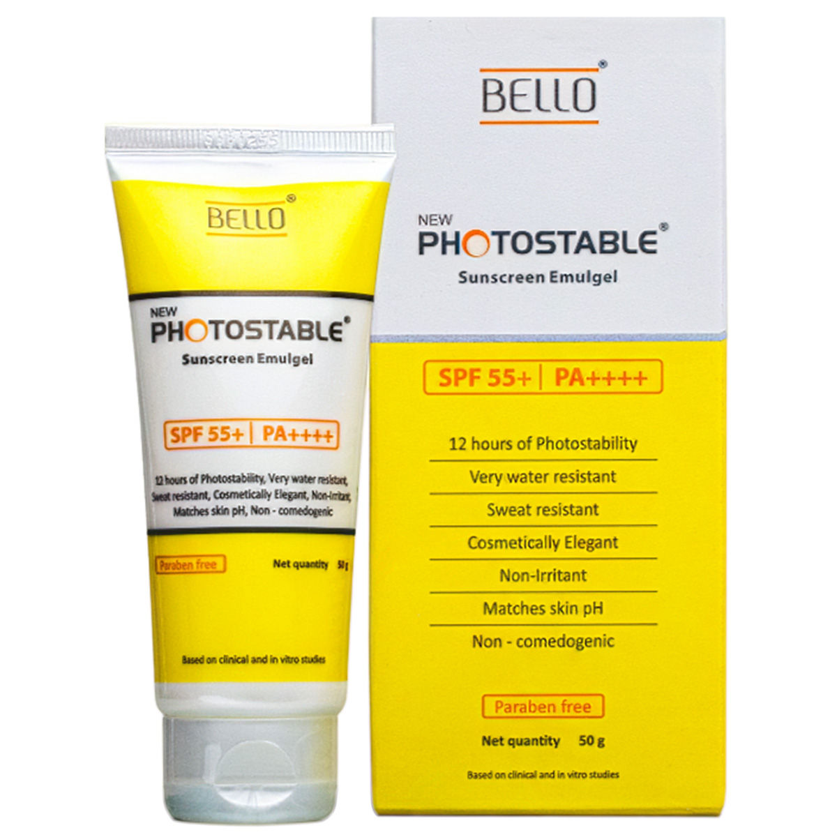 Buy Photostable New SPF 55+ PA++++ Sunscreen Emulgel 50 gm | 19 Minutes ...