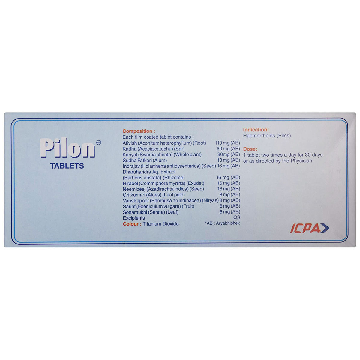 Pilon, 10 Tablets Price, Uses, Side Effects, Composition - Apollo Pharmacy