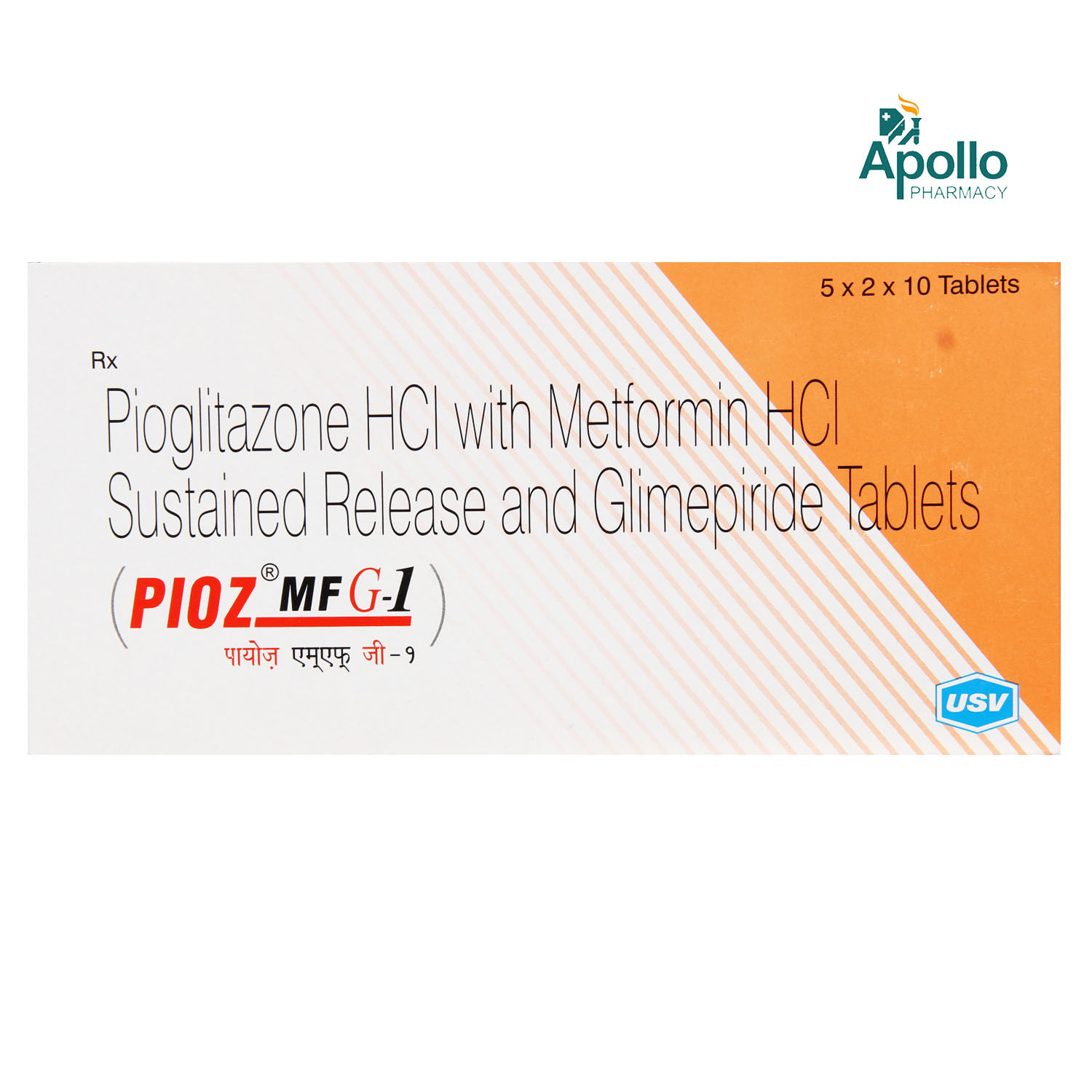 Pioz MF G-1 Tablet | Uses, Side Effects, Price | Apollo Pharmacy
