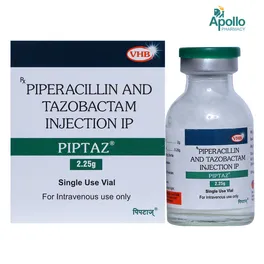 Piptaz 2.25 gm Injection 1's | Uses, Side Effects, Price | Apollo Pharmacy