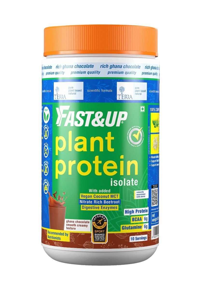 Fast&Up Plant Protein Isolate Chocolate Flavour Powder, 470 gm Price ...