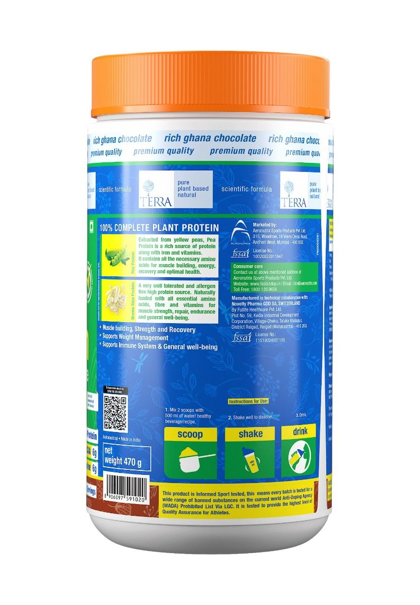 Fast&Up Plant Protein Isolate Chocolate Flavour Powder, 470 gm Price ...