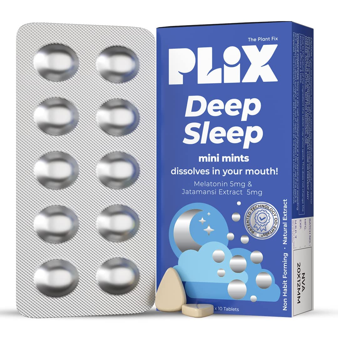 Buy Plix Deep Sleep Mini Mints, 10 Tablets | 19 Minutes Delivery ...