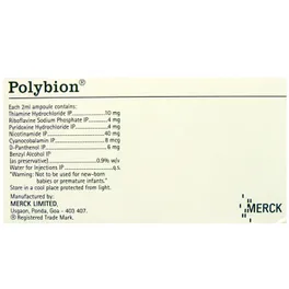 Polybion Injection 5 x 2 ml | Uses, Side Effects, Price | Apollo Pharmacy
