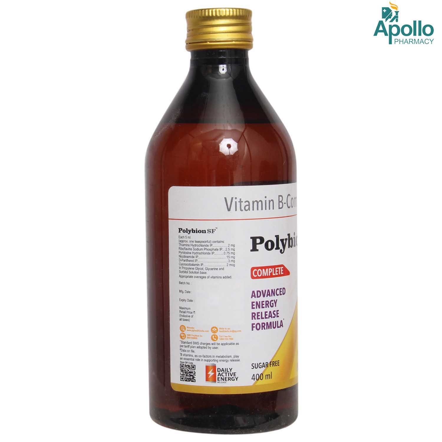 Polybion Syrup 400 ml Price, Uses, Side Effects, Composition - Apollo ...
