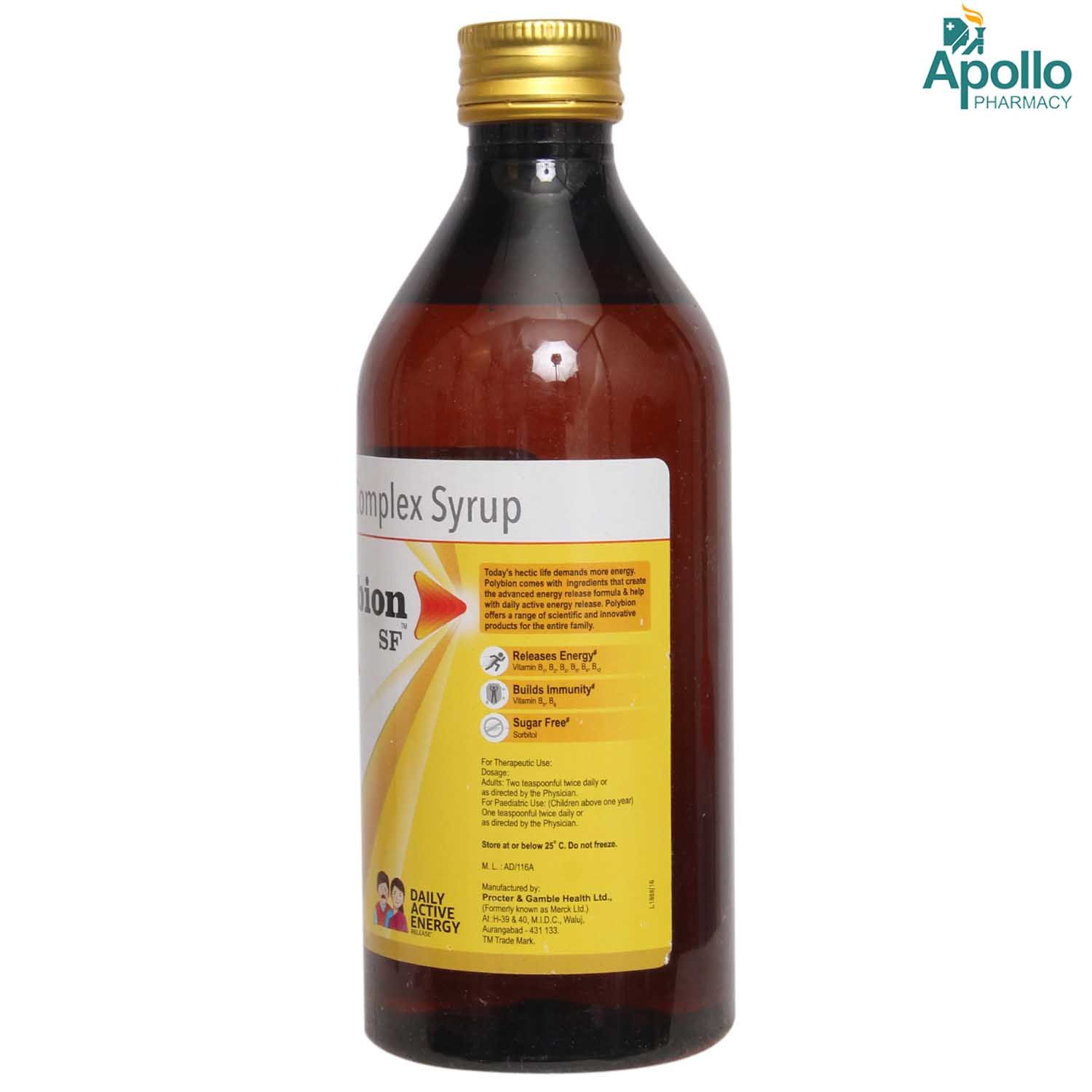 Polybion Syrup 400 ml Price, Uses, Side Effects, Composition - Apollo ...