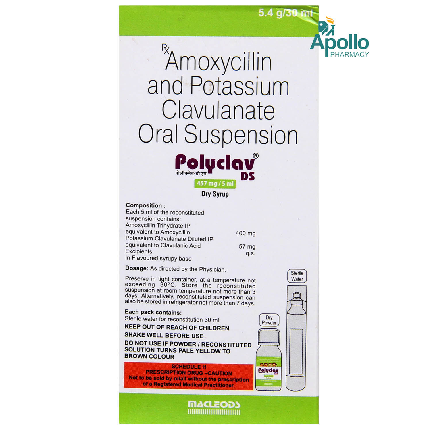 Polyclav DS Syrup 30 ml Price, Uses, Side Effects, Composition - Apollo ...