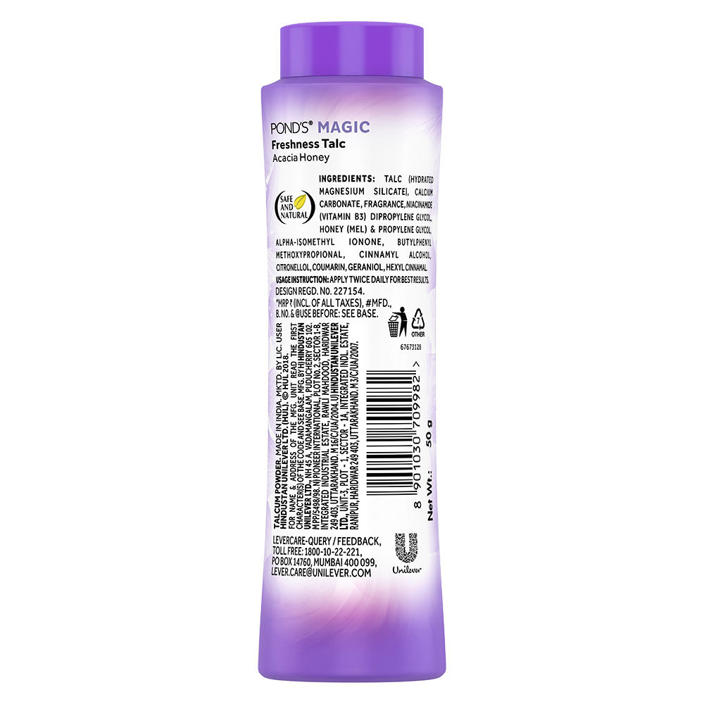 Ponds Magic Acacia Honey Freshness Talcum Powder, 50 gm Price, Uses ...