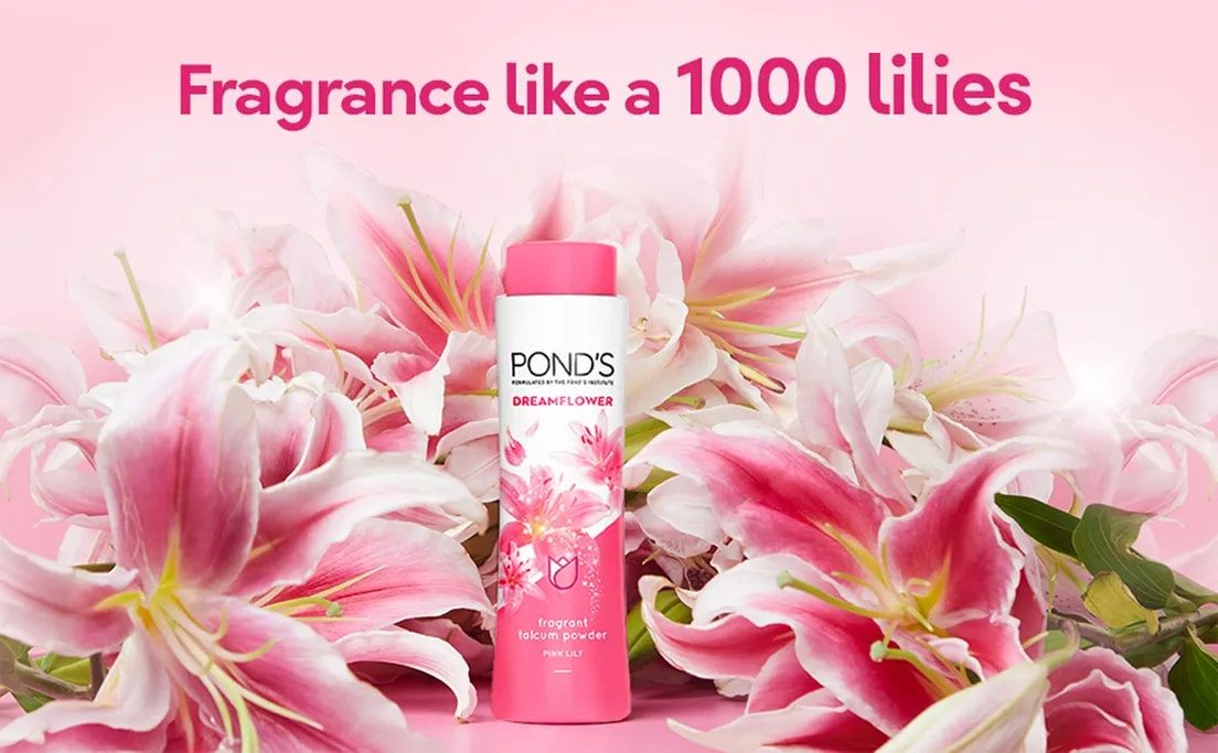 Buy Pond's Dreamflower Fragrant Pink Lily Talc Powder 100 gm | 19 ...
