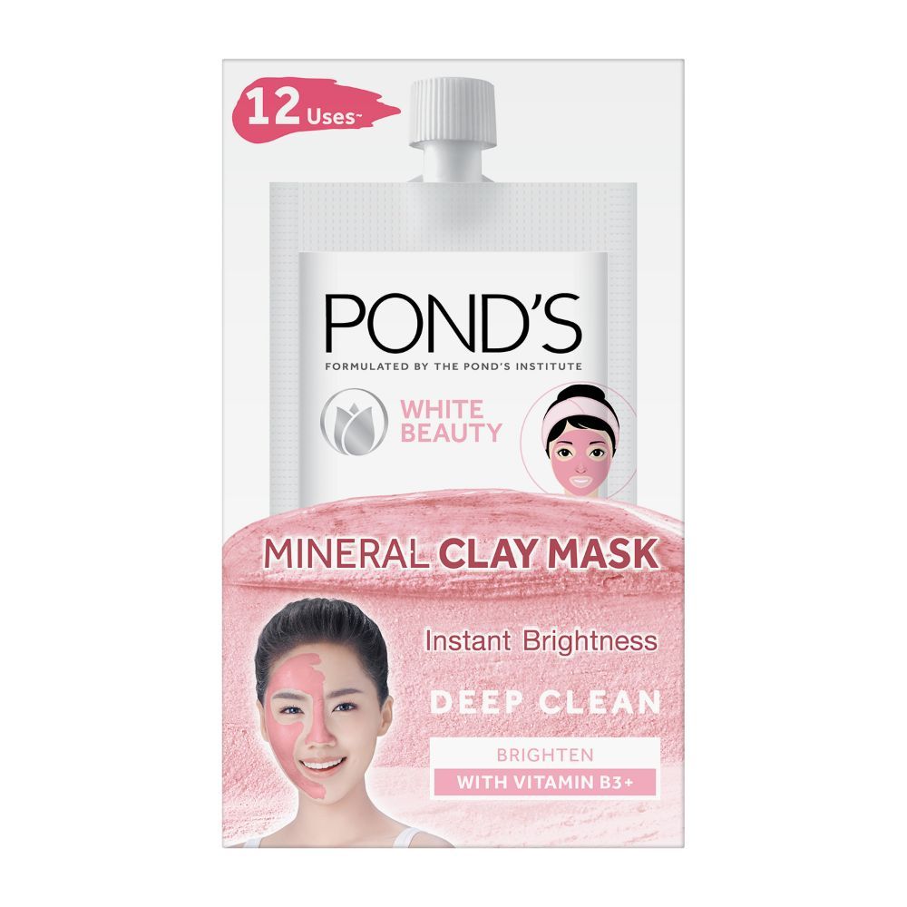 Ponds White Beauty Mineral Clay Mask, 8 gm Price, Uses, Side Effects ...