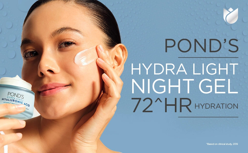 Pond's Hydralight Hyaluronic Acid Hydrating Night Gel 50 gm ...