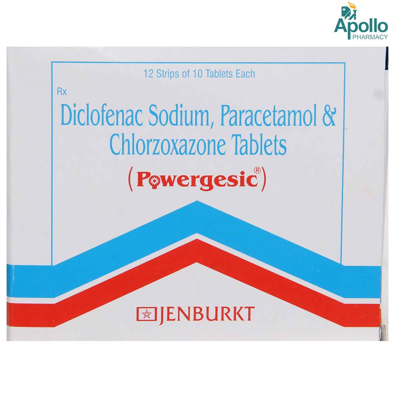 Powergesic Tablet 10's Price, Uses, Side Effects, Composition - Apollo Pharmacy