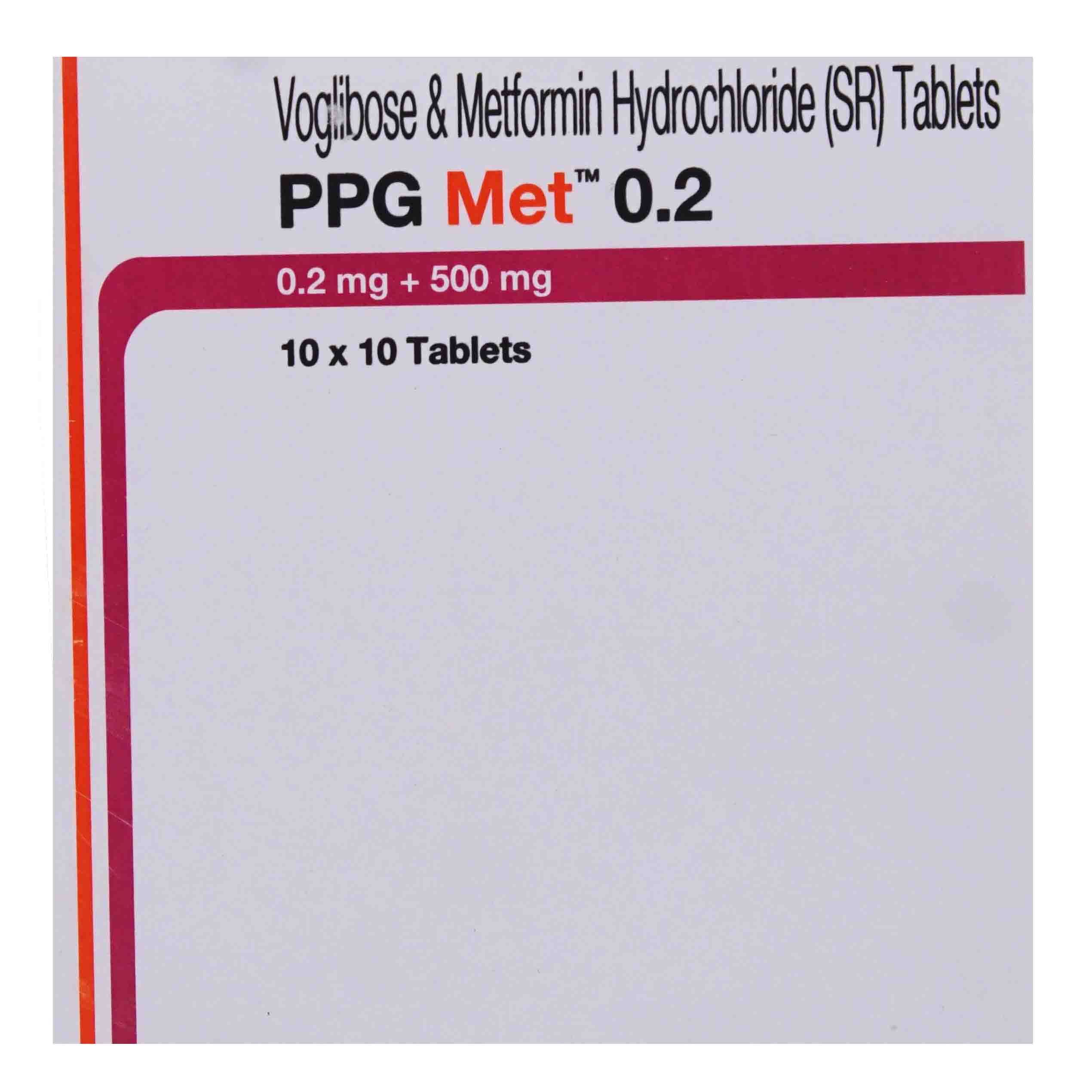 PPG Met 0.2 Tablet | Uses, Side Effects, Price | Apollo Pharmacy