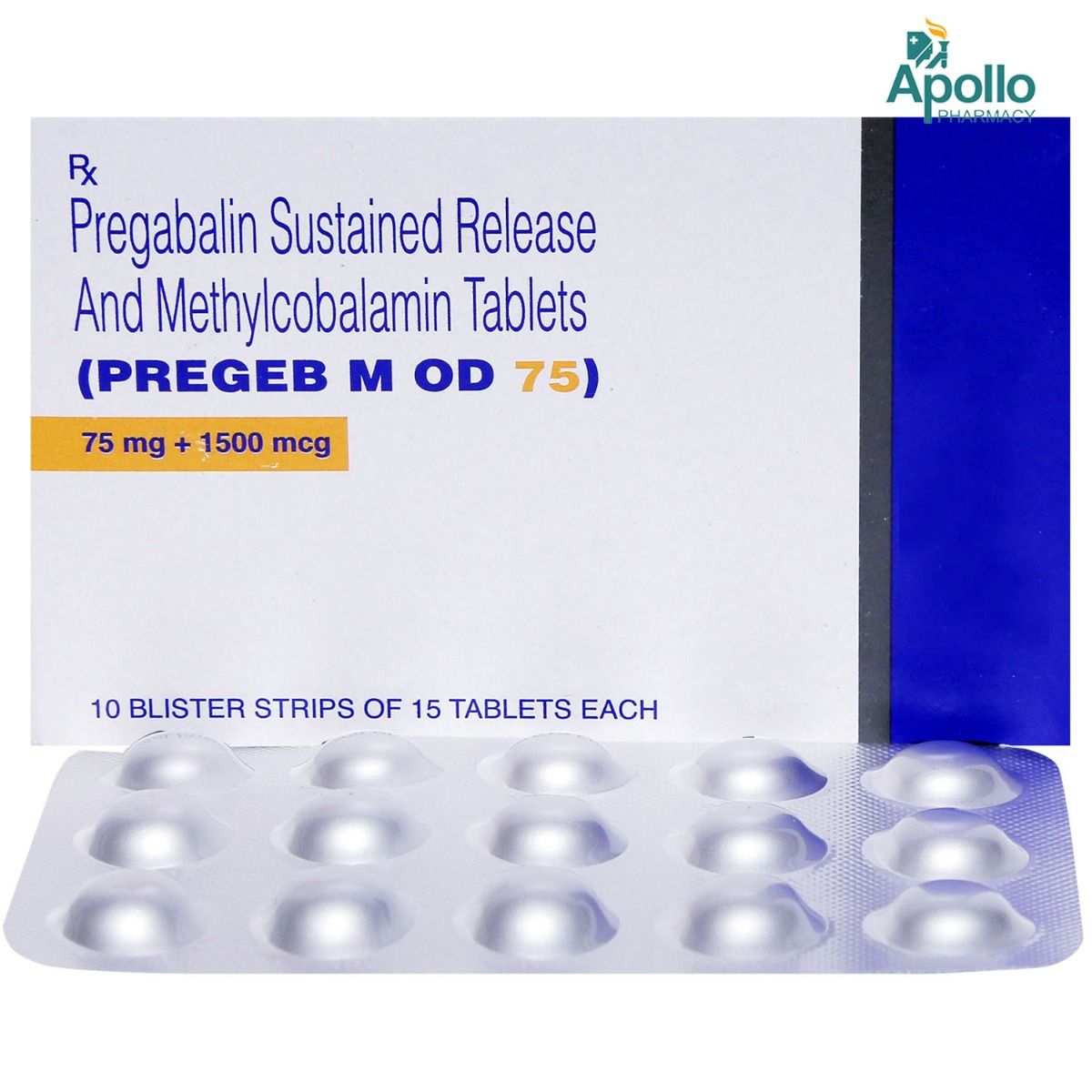 Pregeb M OD 75 Tablet 15's Price, Uses, Side Effects, Composition ...