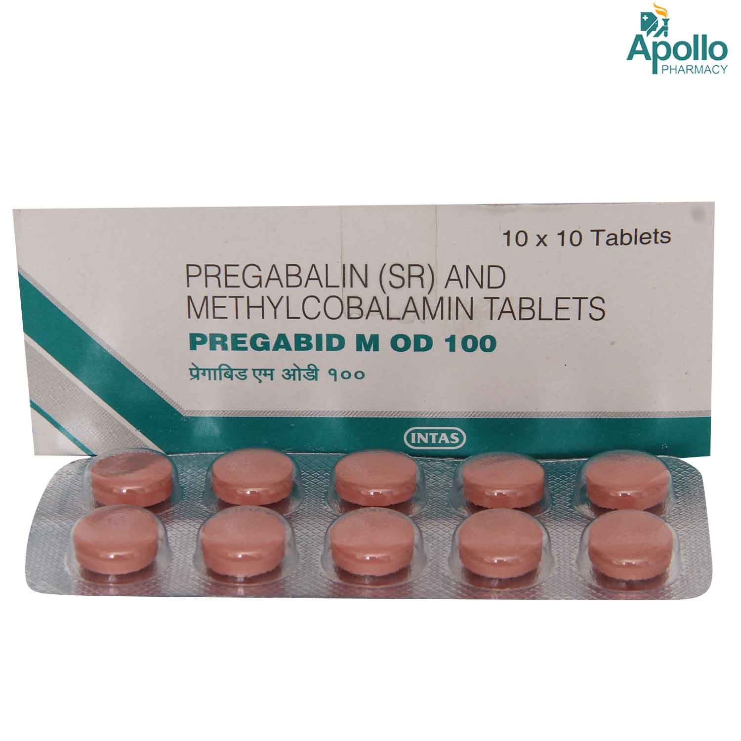 Pregabid M OD 100 Tablet 10's Price, Uses, Side Effects, Composition ...