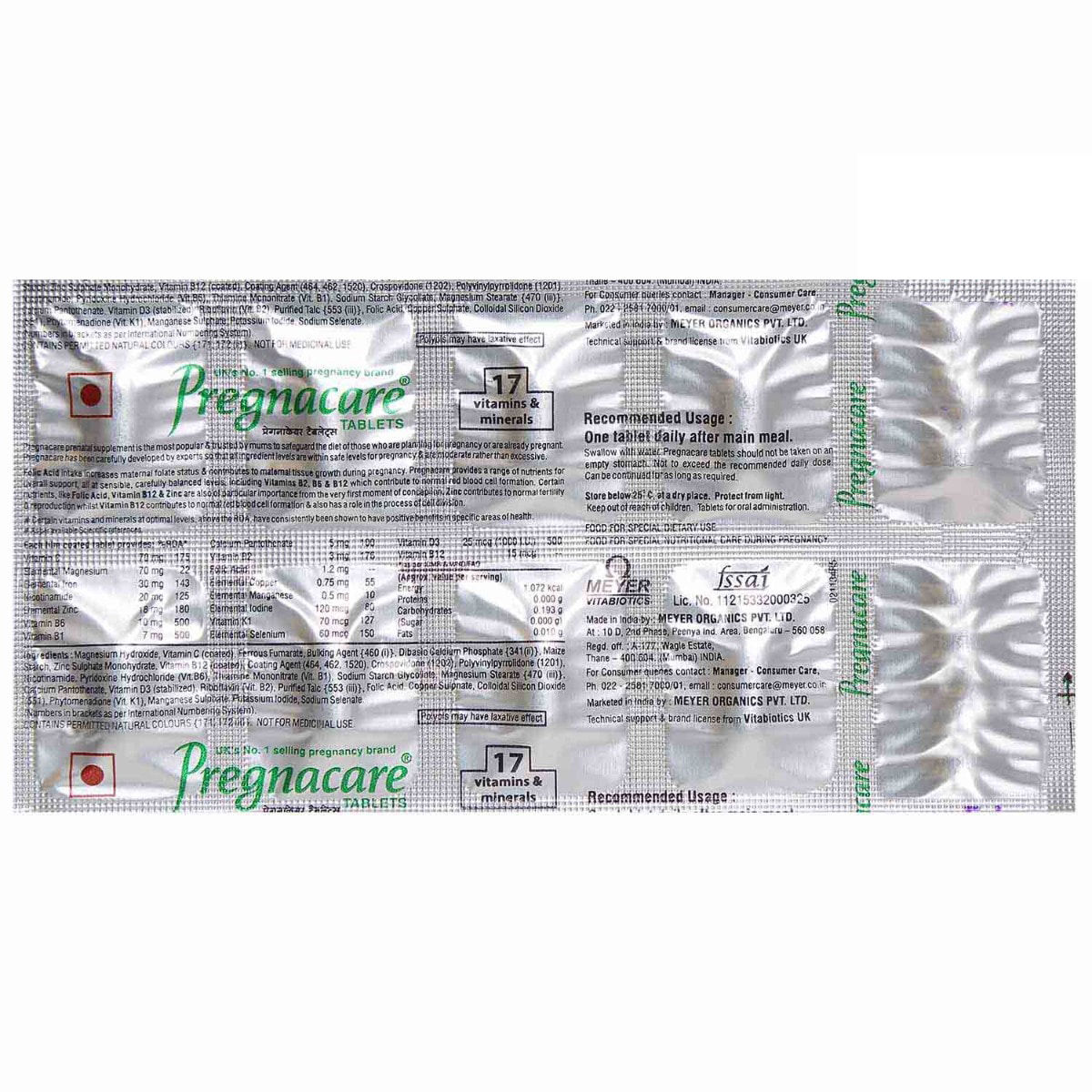 Pregnacare Tablet | Uses, Side Effects, Price | Apollo Pharmacy