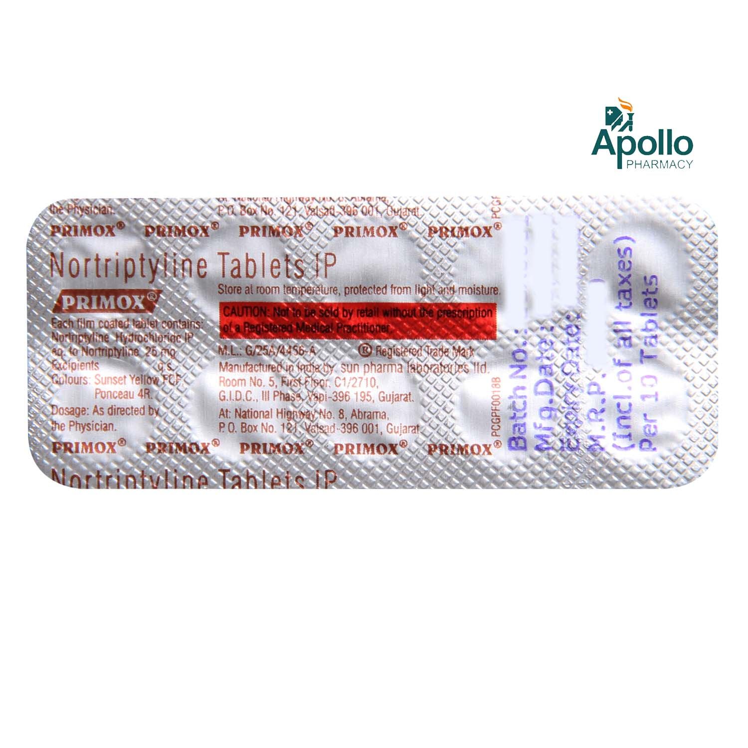 Primox Tablet | Uses, Side Effects, Price | Apollo Pharmacy