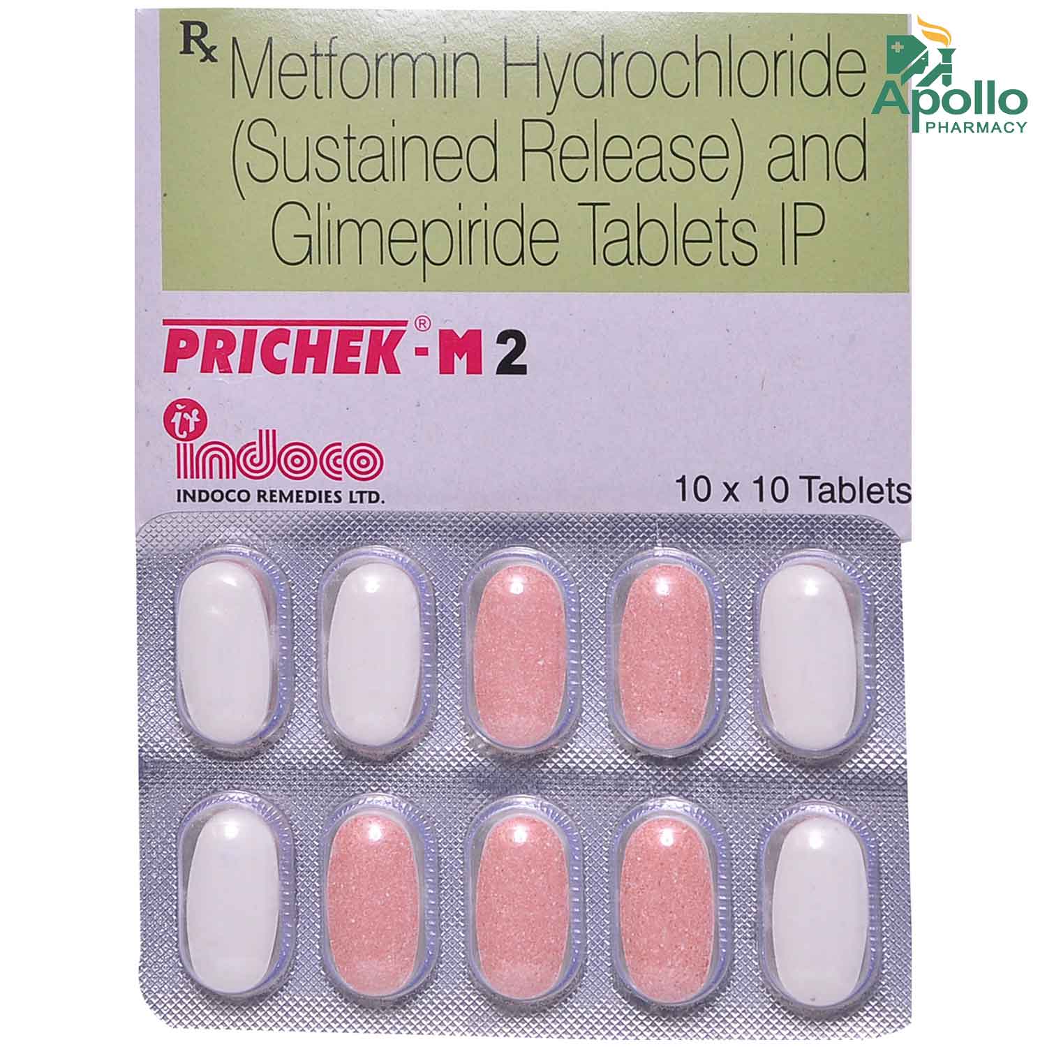 Prichek-M 2 Tablet | Uses, Side Effects, Price | Apollo Pharmacy
