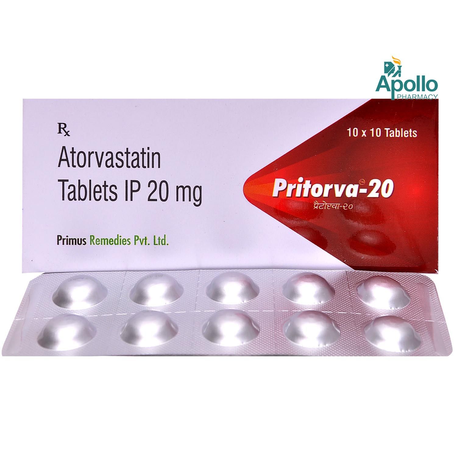 Pritorva 20 Tablet 10's Price, Uses, Side Effects, Composition - Apollo ...