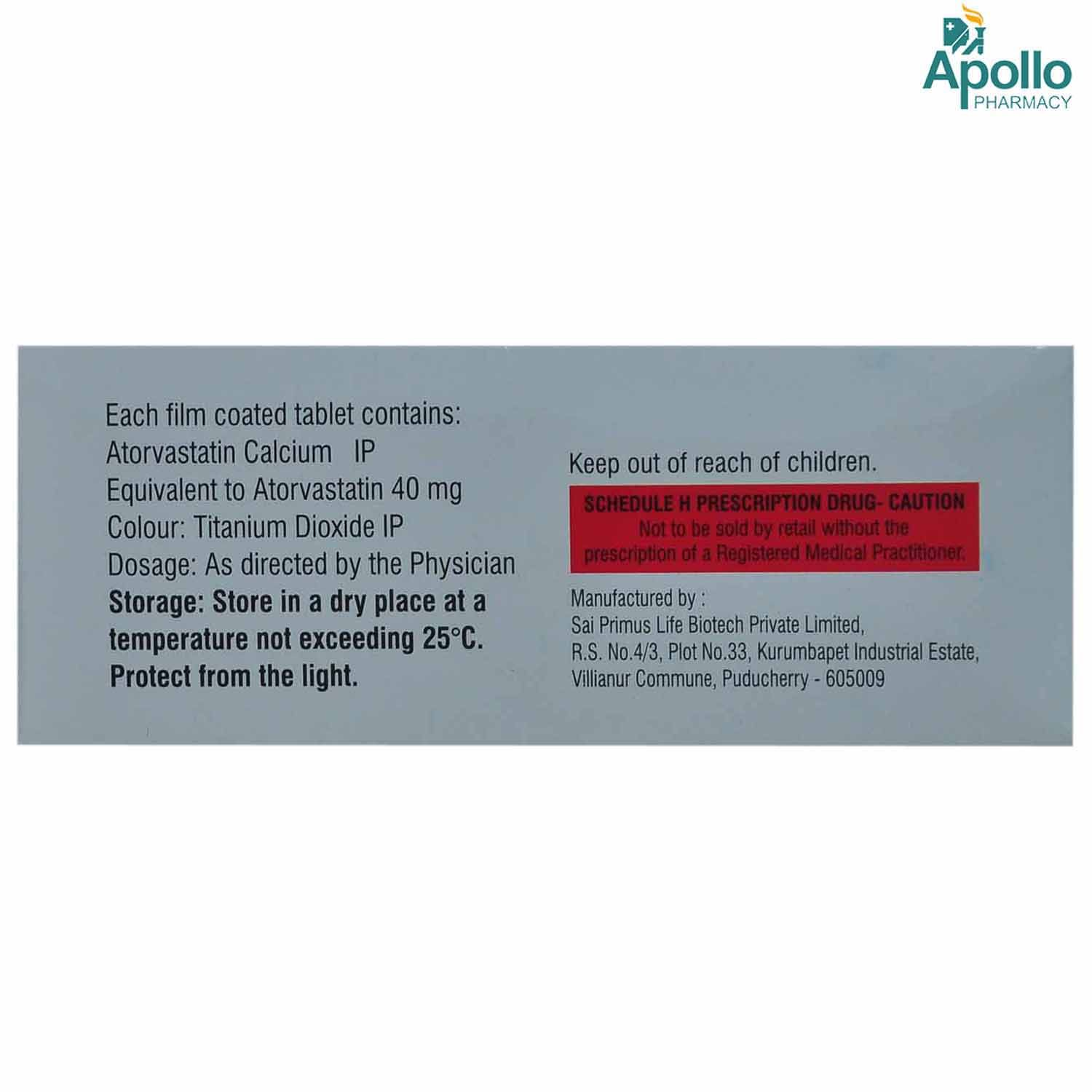 PRITORVA 40MG TABLET Price, Uses, Side Effects, Composition - Apollo ...