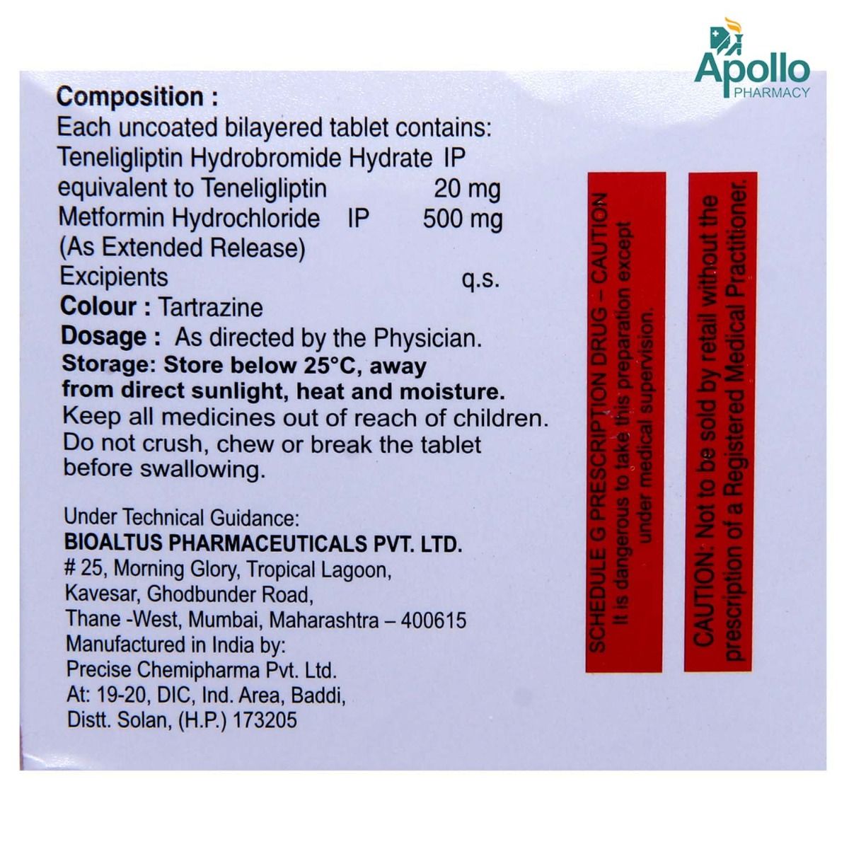 Priglip-M 20/500 Tablet 10's Price, Uses, Side Effects, Composition ...