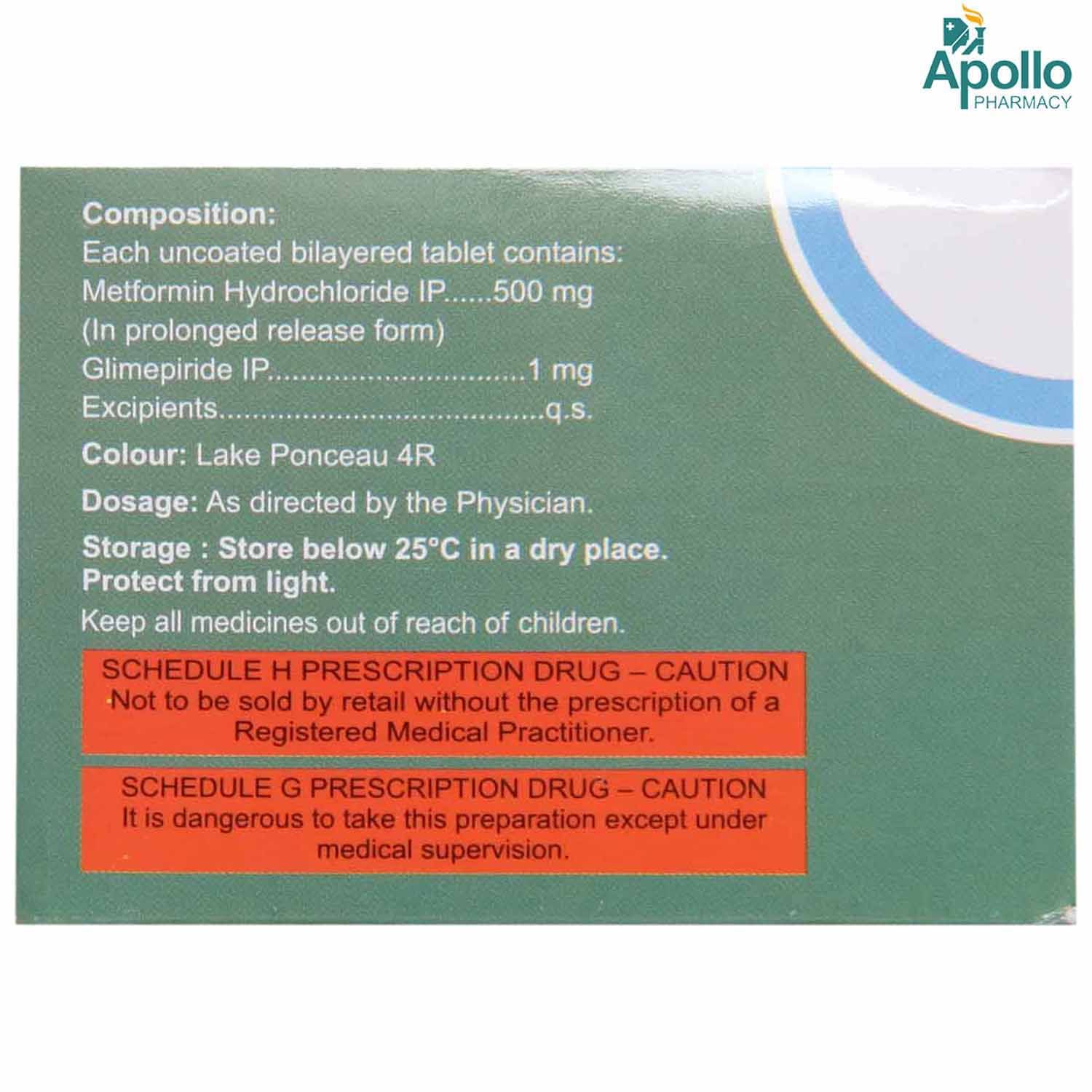 Prime G1 Tablet 10's Price, Uses, Side Effects, Composition - Apollo ...