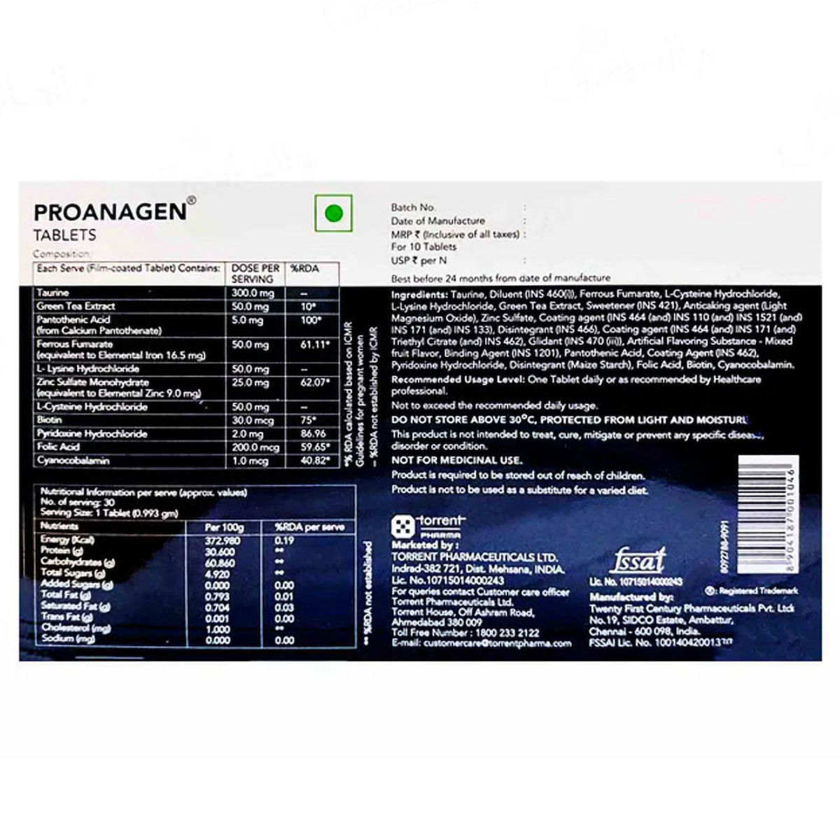 Proanagen Tablet | Uses, Side Effects, Price | Apollo Pharmacy