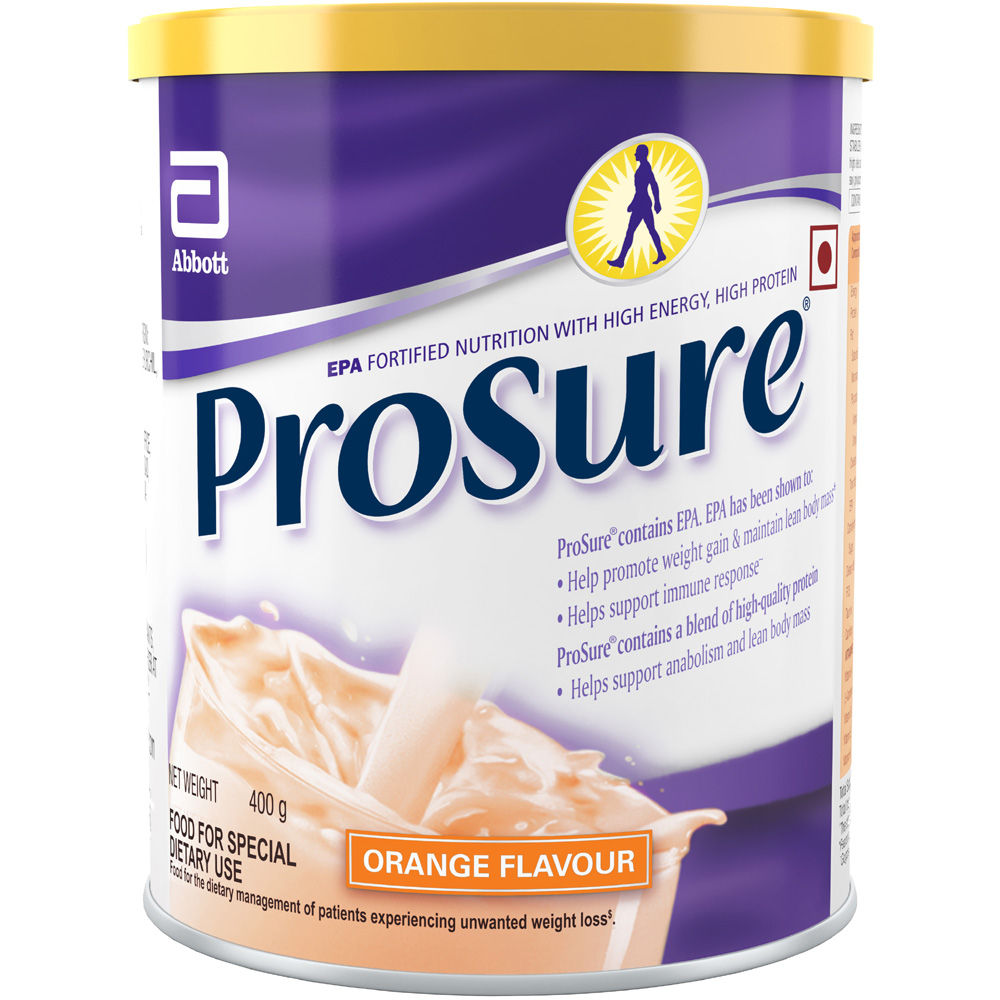 Prosure Orange Flavour Powder, 400 gm Tin Price, Uses, Side Effects ...